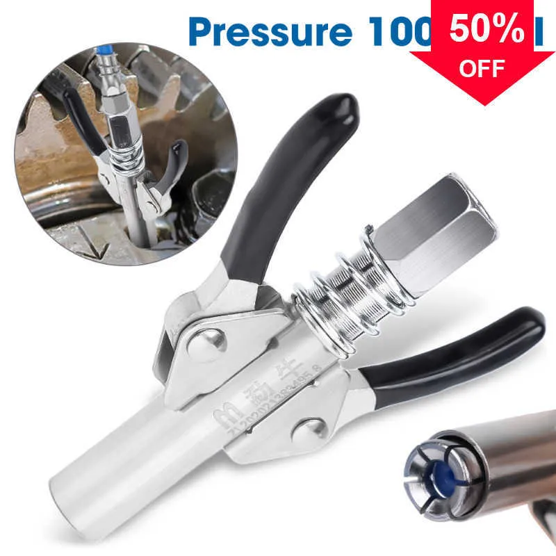 11000 PSI Manual Grease Gun Coupler High Pressure Grease Pump Head With ...