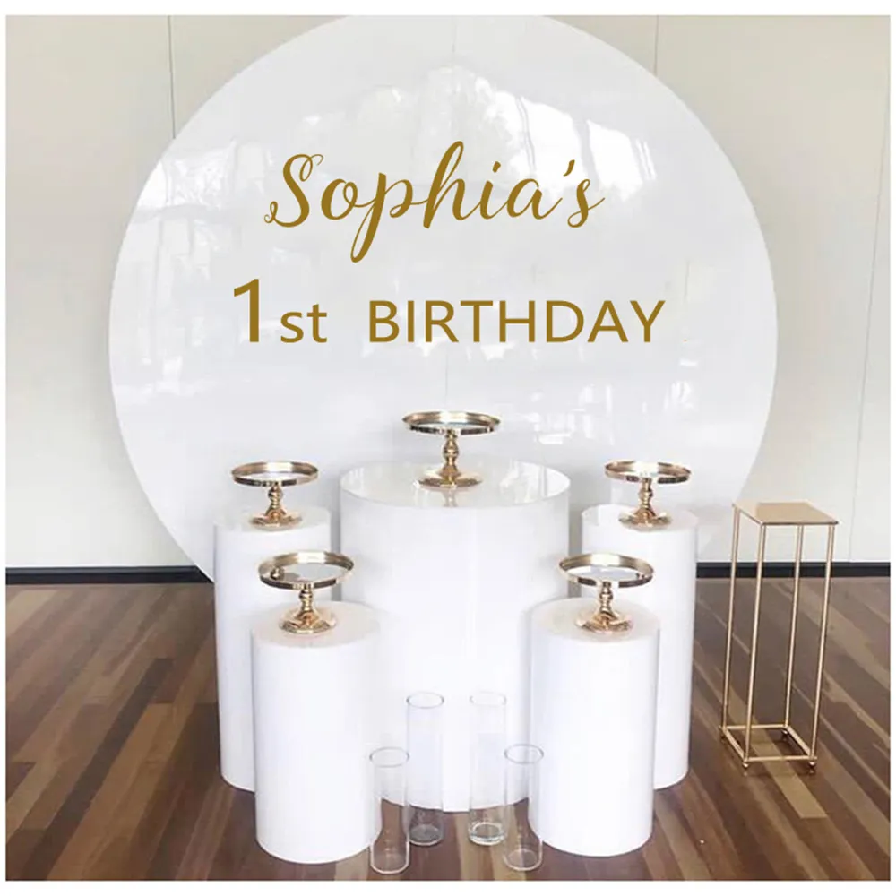 Happy Birthday Sign Vinyl Wall Board Sticker Personalized Name Vinyl ...