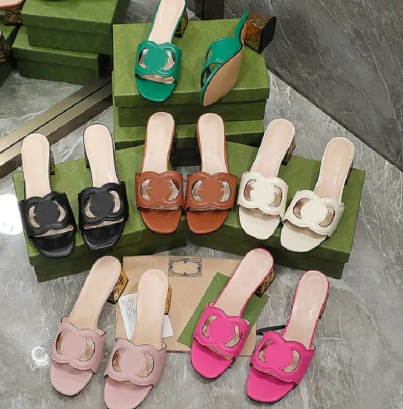 Bulk Designer Leather Low Heeled Sandals For Women Snake Pattern Slide ...