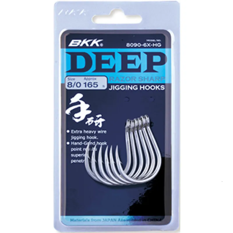 BKK Deep Jigging Hooks - Heavy Duty 6X Strong, High-Carbon Steel ...