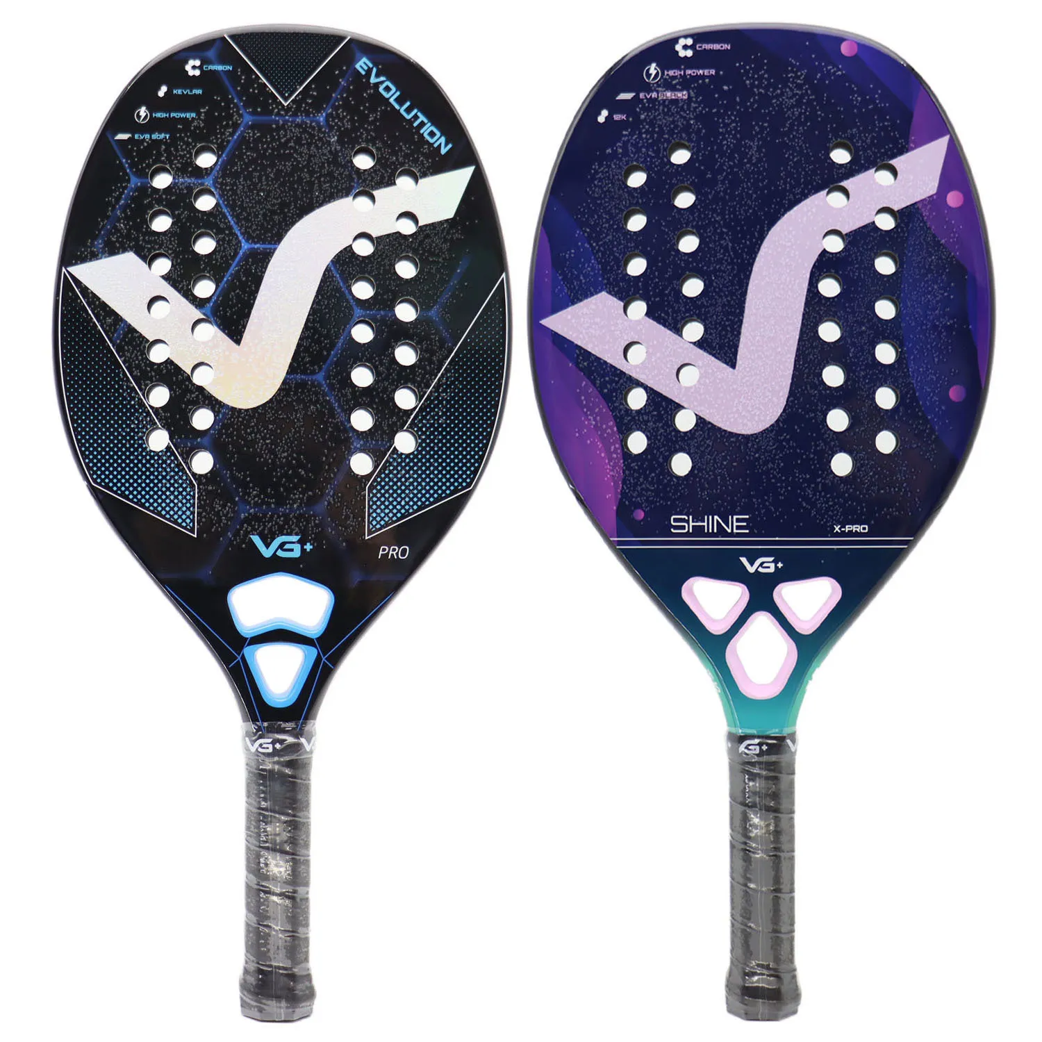 DHgate.com:Pro Beach Tennis Racket, Full Carbon Fiber EVA Soft Tennis ...