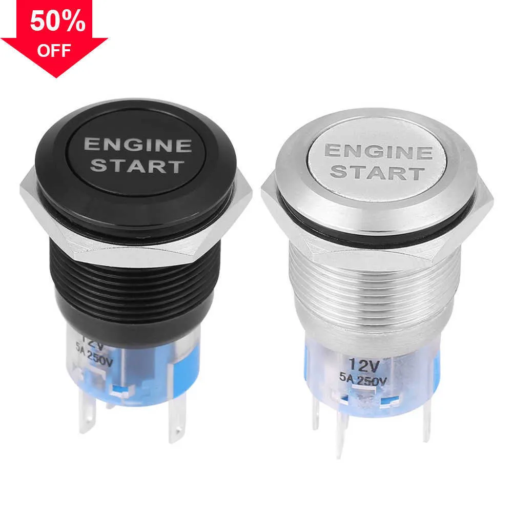 12V Waterproof Car Blinking Check Engine Light Start Button Switch ...