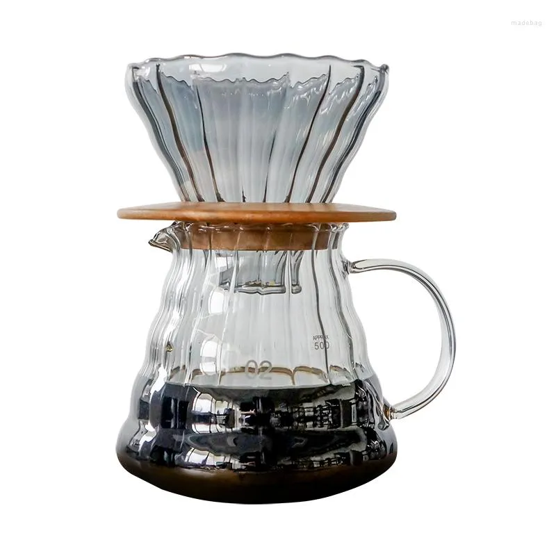 DHgate.com:Compact Clear Glass Manual Drip Coffee Maker Set: Dripper ...