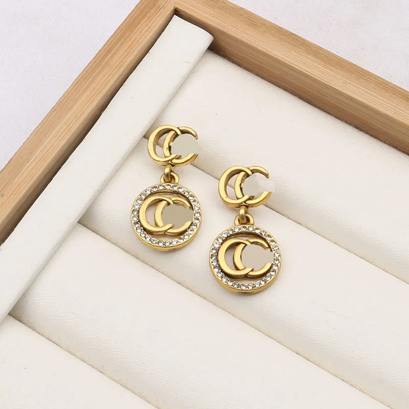 18K Gold Plated Pearl Diamond Stud Earrings, Luxury Designer Jewelry ...