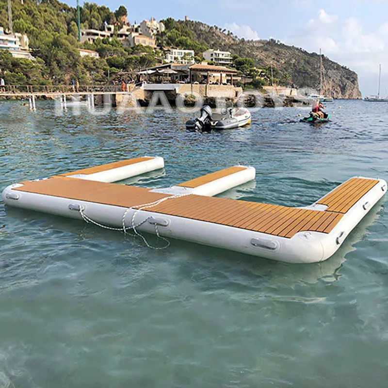 Teak Foam Inflatable Swim Jet Ski Platform Floating Dock Satation From ...