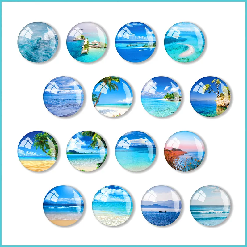 DHgate.com:Crystal Whiteboard Message Board Magnets, Round Glass ...