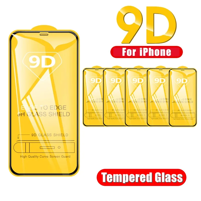 DHgate.com:9D Screen Protector Full Cover Tempered Glass for IPhone 14 ...