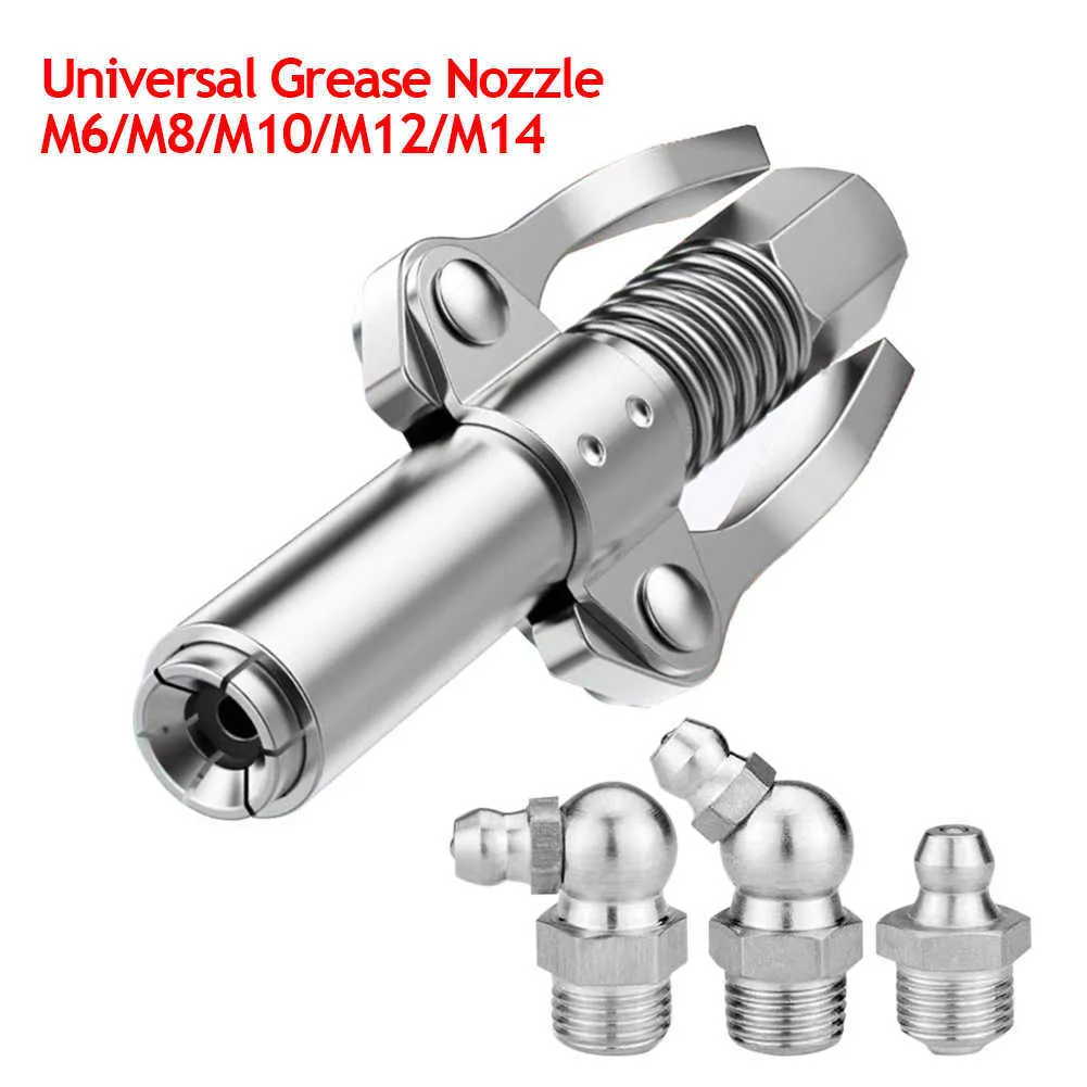 Quick Release Grease Gun Coupler With 10000 PSI NPTI/8 Car Syringe ...