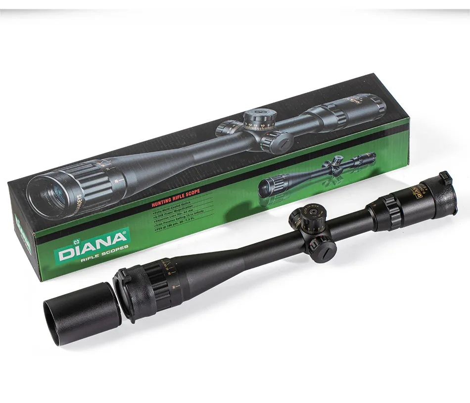 6 24x44 Tactical Diana Optic Cross Sight Green Red Illuminated ...