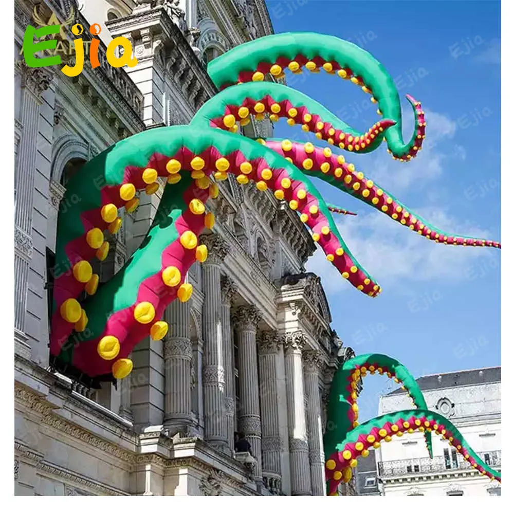 Inflatable Octopus Tentacle Decorations Giant 3/5/6M Display Ornament ...