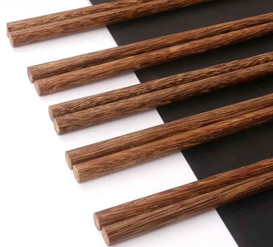 Natural Wooden Chopsticks - Authentic Chinese Style, Unlacquered, Wax ...