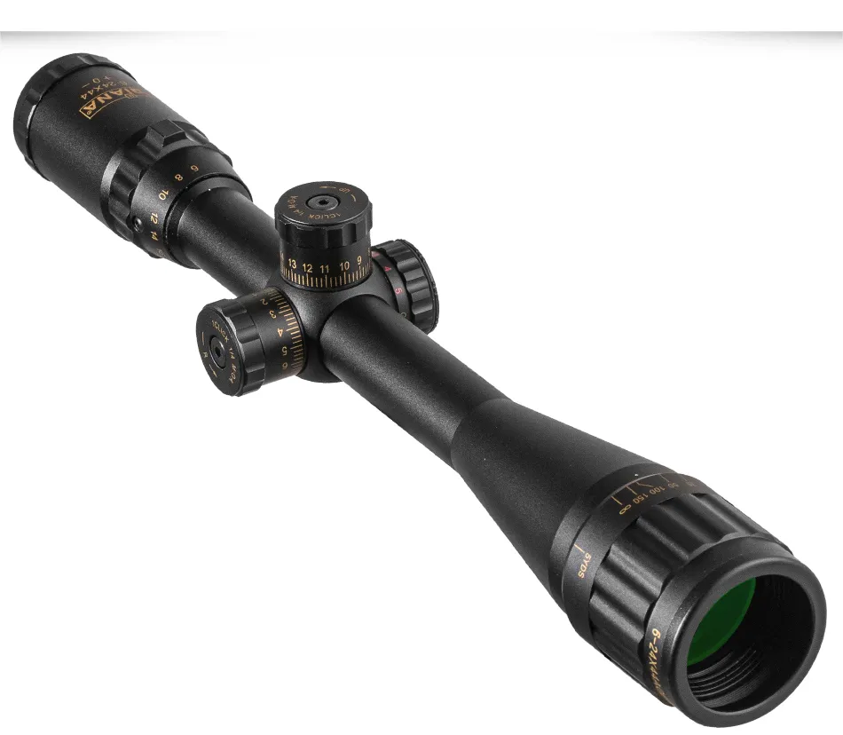 6 24x44 Tactical Rifle Optic Adjustable Cross Sight With Green And Red ...