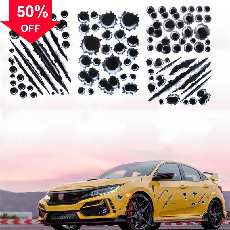 Realistic Waterproof Bullet Hole Decals For Cars And Dual Sport ...