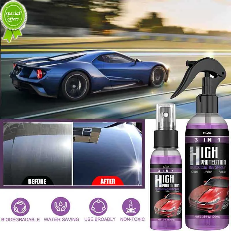 Nano Ceramic Coating Spray For Cars 30ml/100ml, Auto Paint Protection ...
