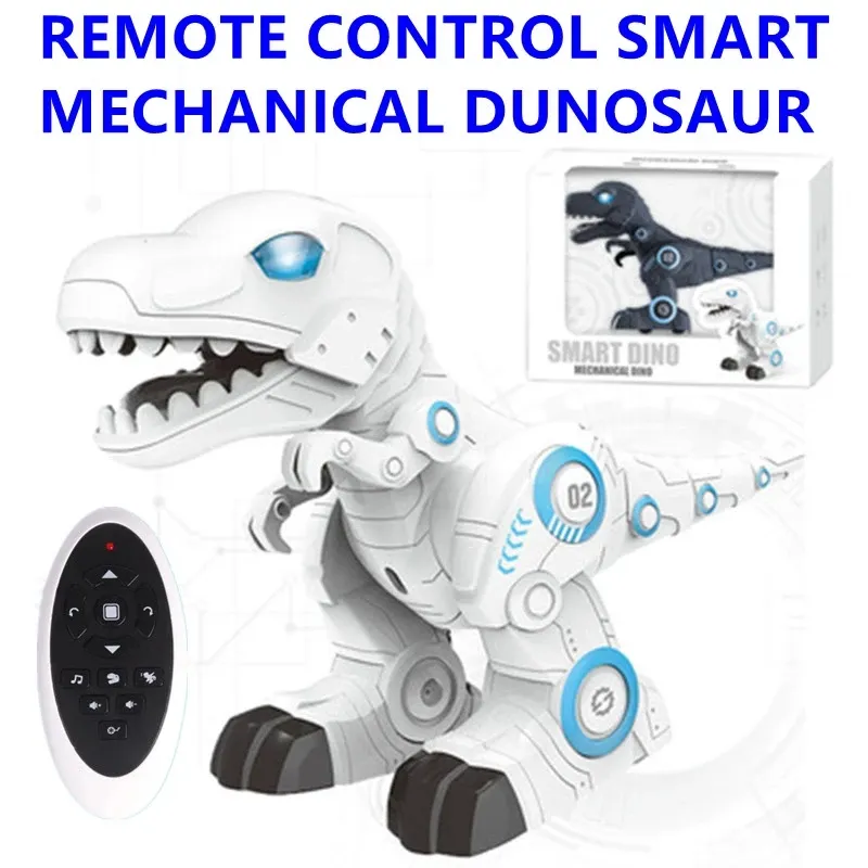 Intelligent RC Dinosaur Toy - Programmable Remote Control Dino, Roaring ...