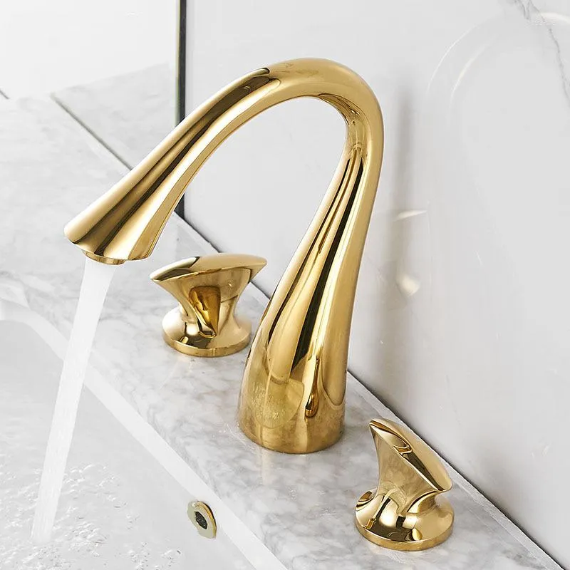 DHgate.com:Gold Plated Bathroom Sink Faucet, Solid Brass Basin Faucet ...