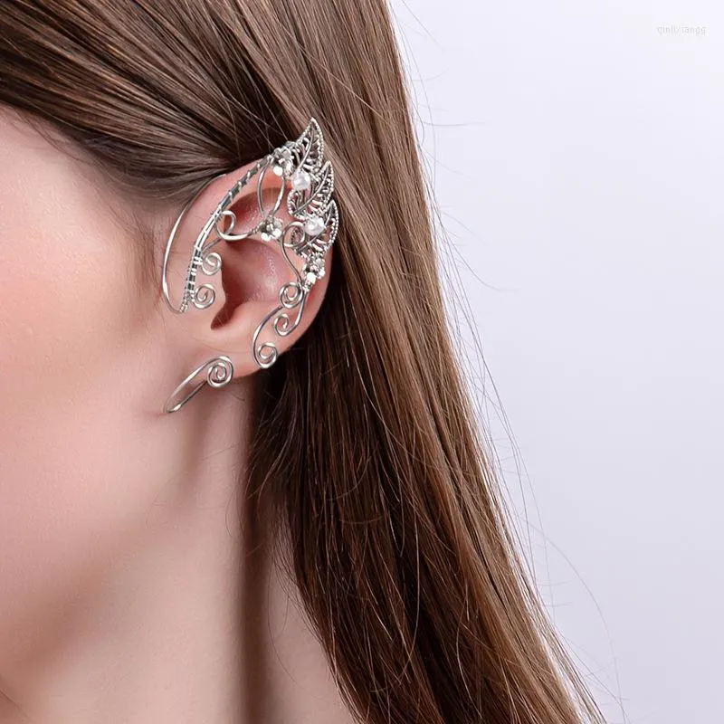 DHgate.com:Fashion Elf Leaf Ear Cuff Clip Women Jewelry, Stainless Steel Leaf Earring for Women ...