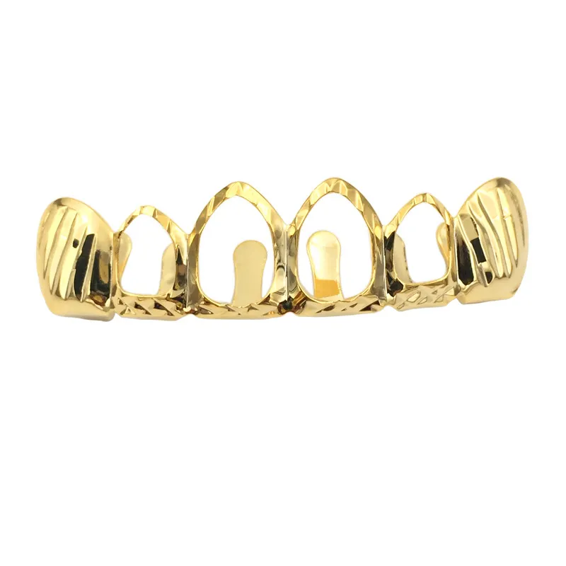 High Quality Hip Hop Rapper Dental Fake Gold Teeth Grillz Set For Men ...