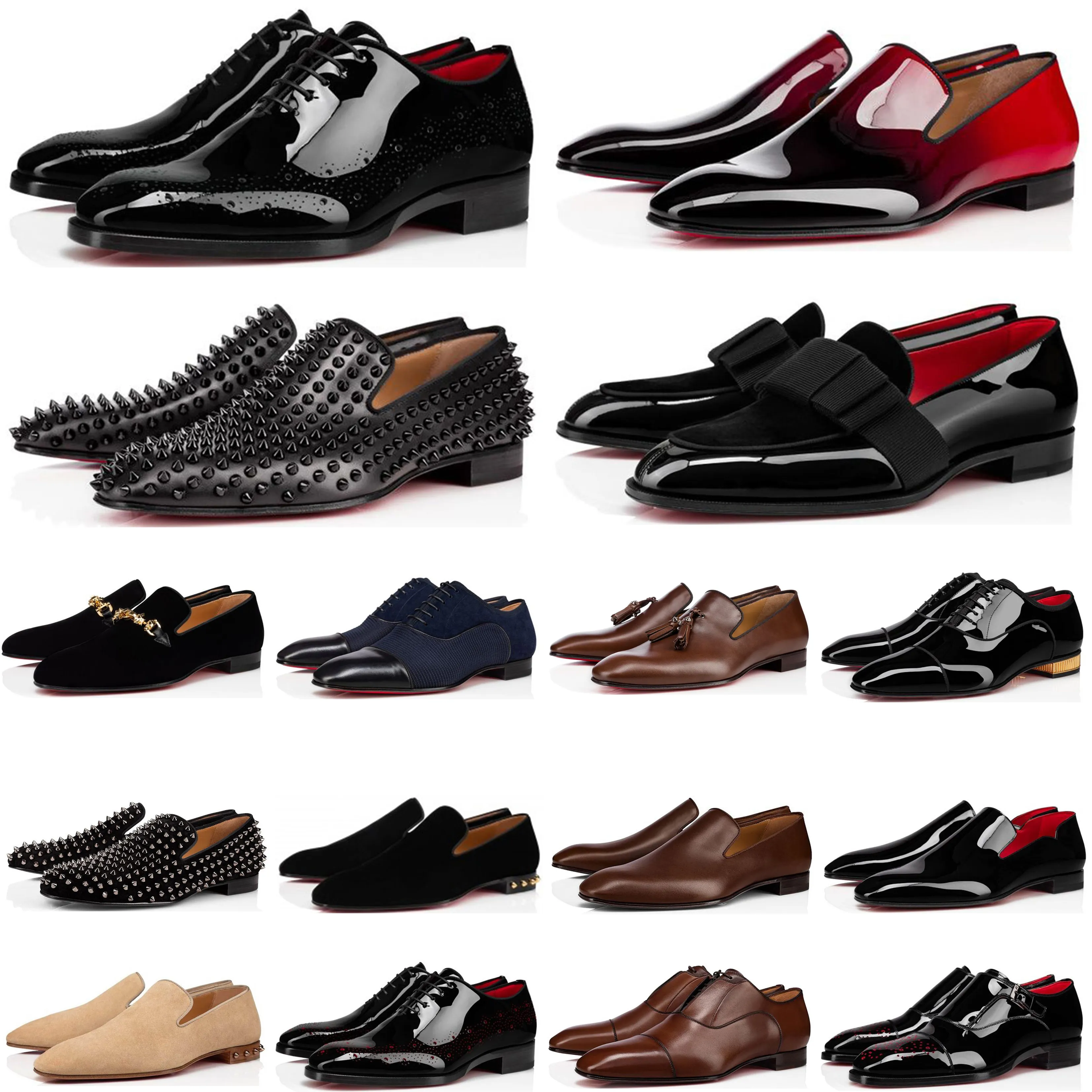 Wholesale Men's Leather Loafers Dress Shoes Sneakers Triple Black Oreo ...
