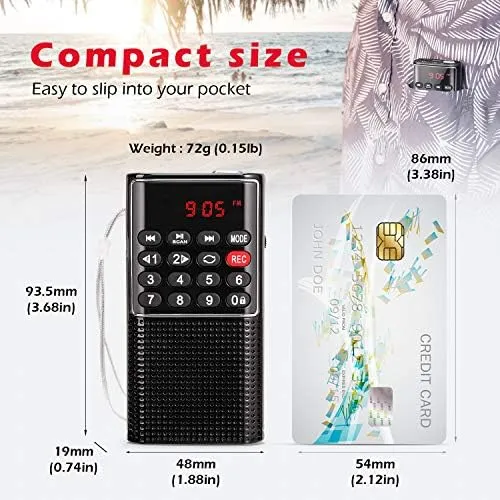 DHgate.com:Portable Mini Pocket FM Radio MP3 Walkman Music Player with ...