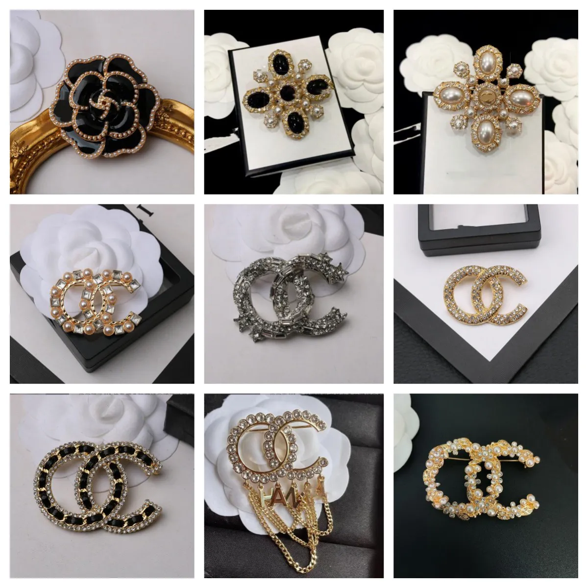 Designer Gold Plated Letter Brooches Pin With Diamond, Crystal ...