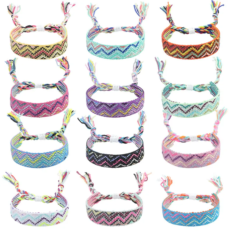 Colorful Tassel Wrist Friendship Bracelets, Bohemian Ethnic Style Woven ...