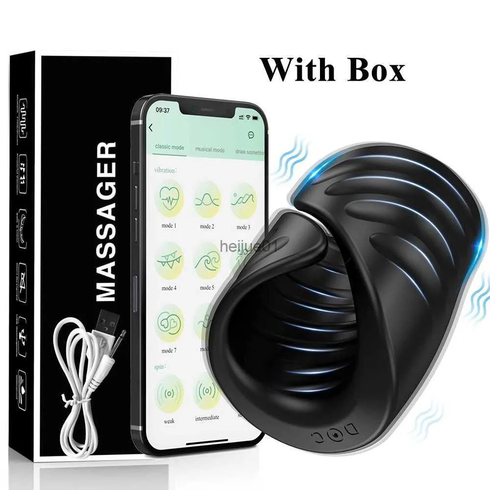 Bluetooth Male Masturbator Penis Training Vibrator APP Remote Control ...