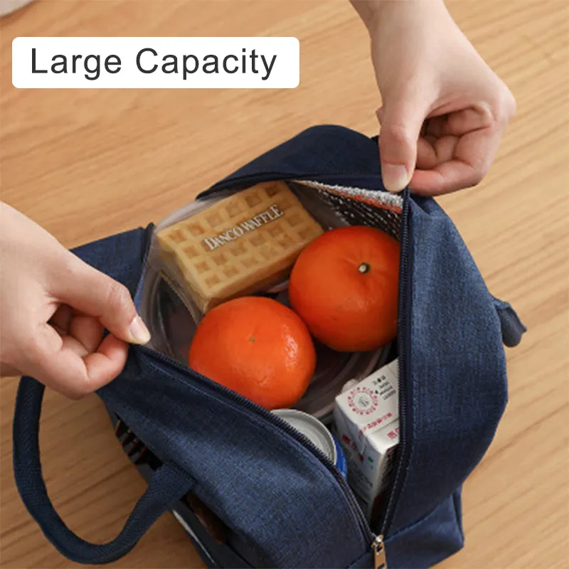 Portable Insulated Cooler Bag - Leakproof Thermal Lunch Bag, Reusable ...