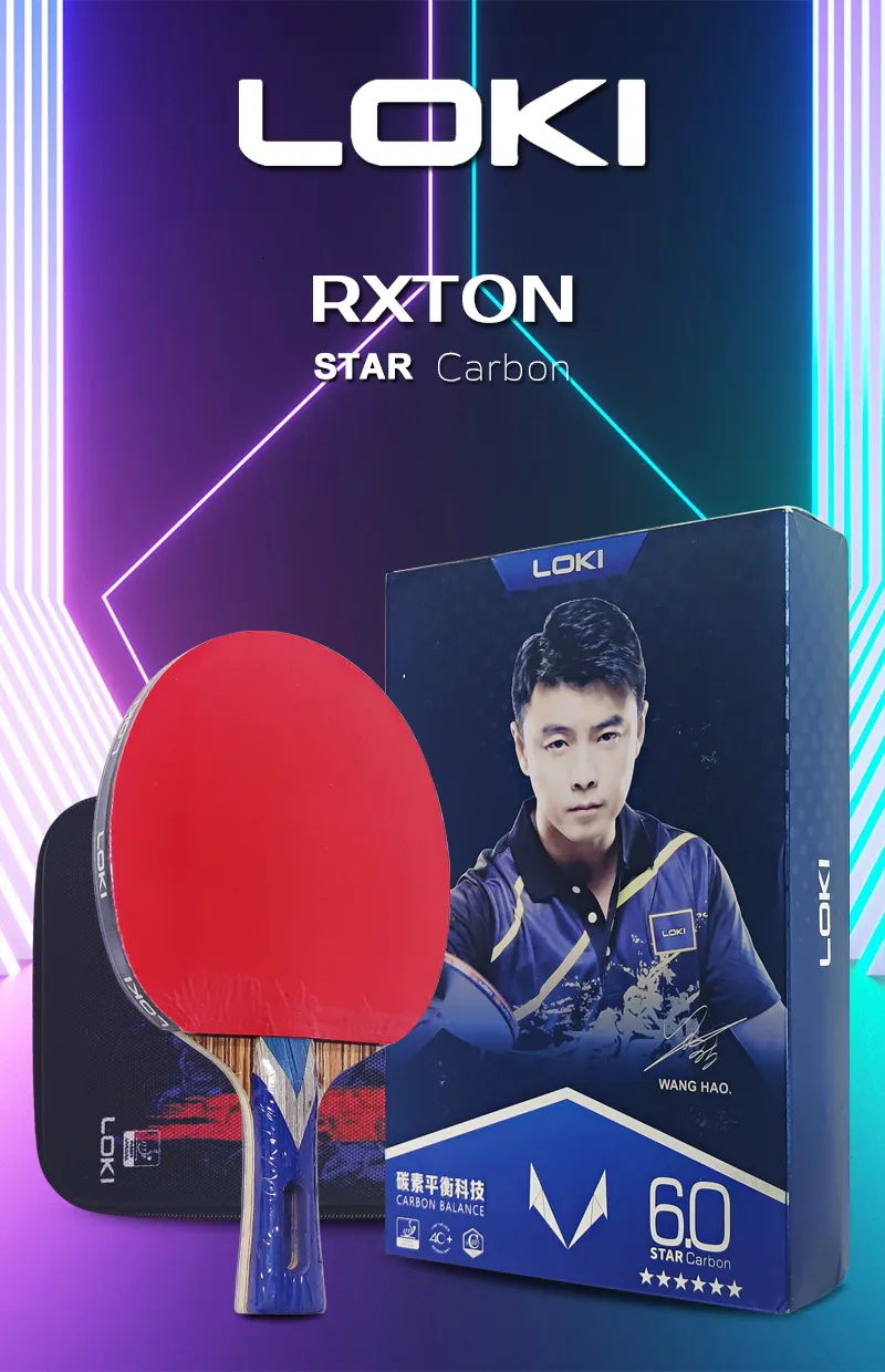 Premium Table Tennis Racket Set: Carbon Fiber, Balanced Offensive Play ...