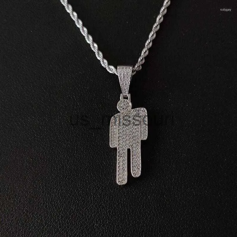 Men s Blohsh Pendant Necklace Stainless Steel Hip Hop Jewelry for Human Fans J230612