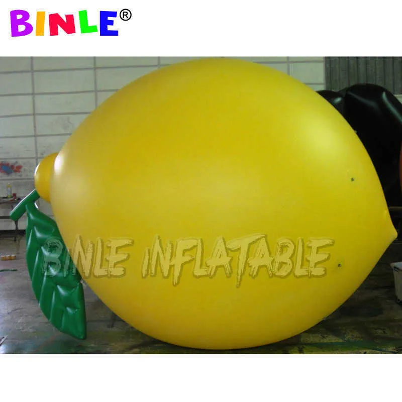 Yellow Inflatable Lemon Model Customizable Giant Inflatable Balloons For Advertising And Fruits ...