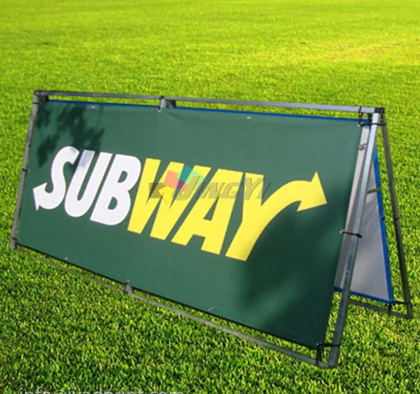 Outdoor Advertising A Frame PVC Banner Double Sided Display From ...