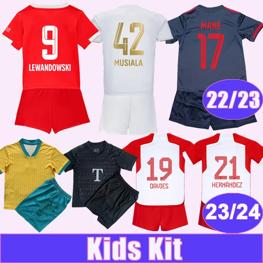 23 24 LEWANDOWSKI KIMMICH Kids Kit Soccer Jerseys ICONS Retro 22 23 ...