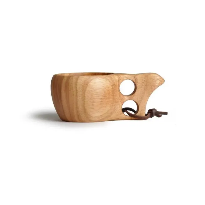 Kuksa Cup Handmade Wooden Mug Portable Finland Style Coffee, Milk ...