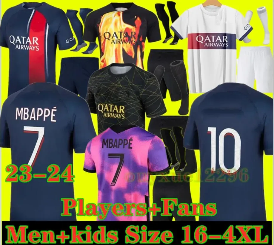 Adults And Kids 23 24 PSG S MBAPPE Soccer Jerseys 2022 2023 2024DI ...