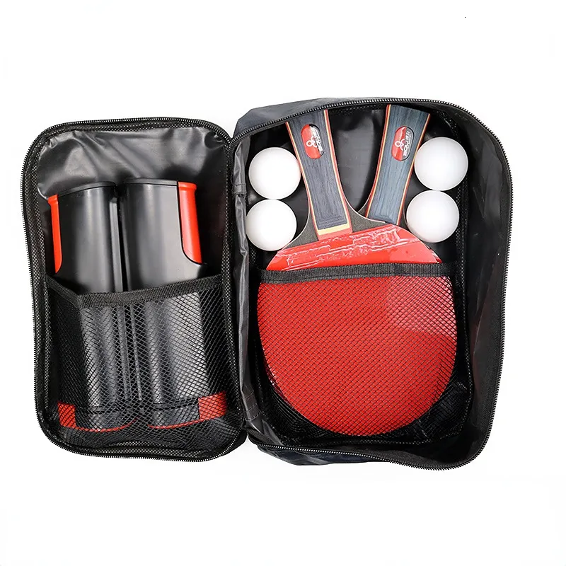 Juego De Raquetas De Tenis De Mesa Profesionales: Raquetas De Mango ...