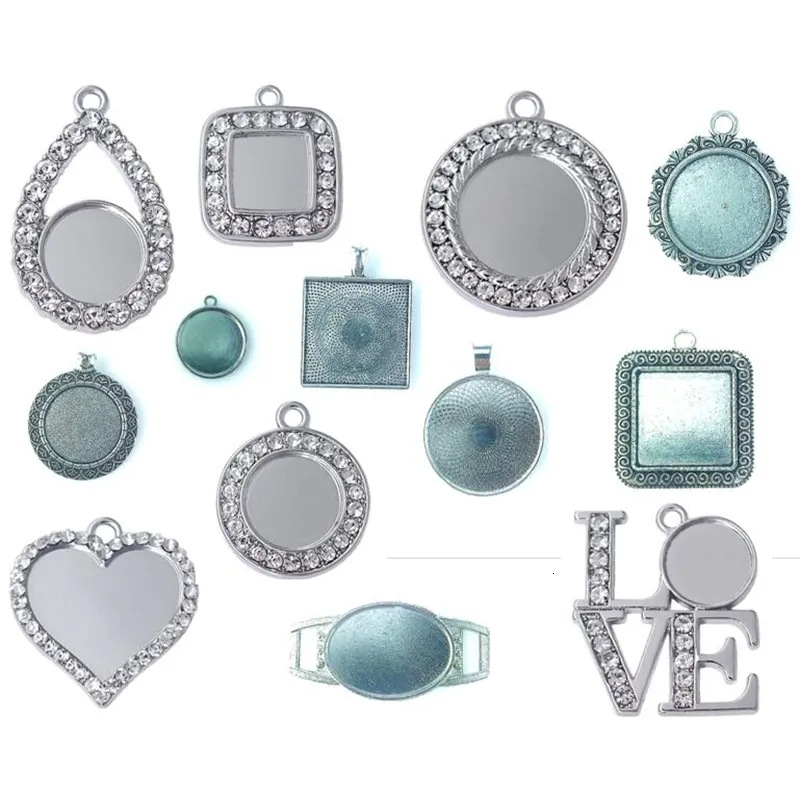 DHgate.com:517-Piece Silver-Plated Lockets for Making Customized Charms ...