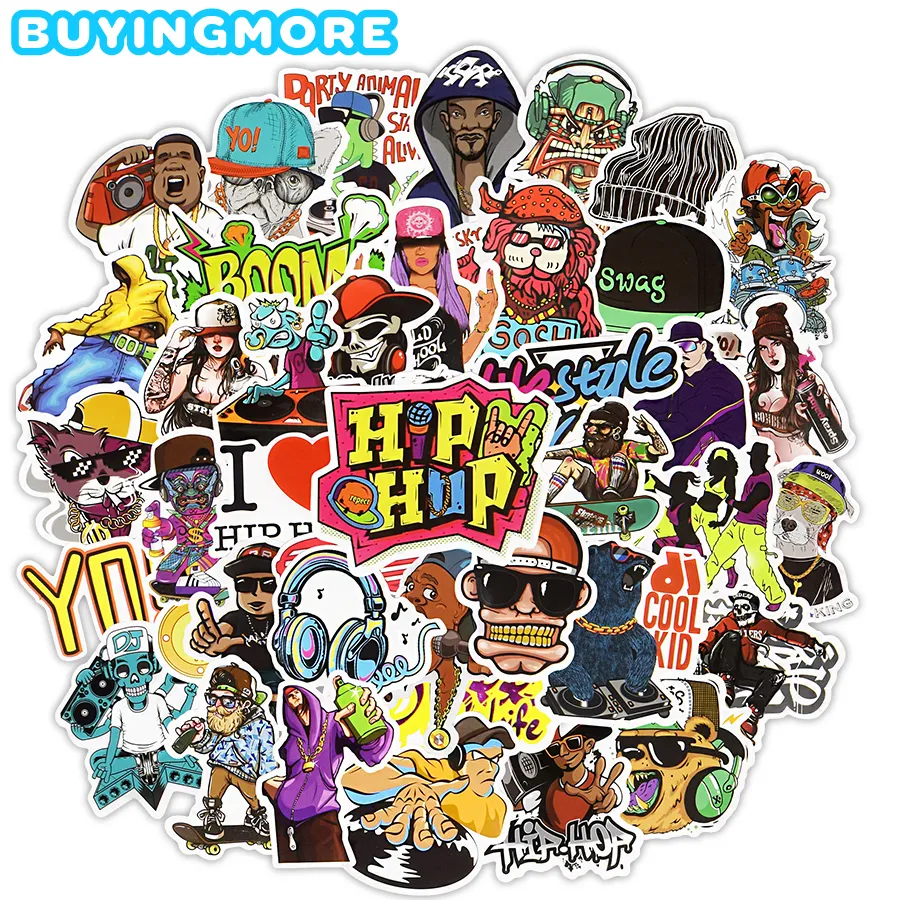Cool Hip Hop Stickers - Waterproof Vinyl Decals for Kids, Teens ...
