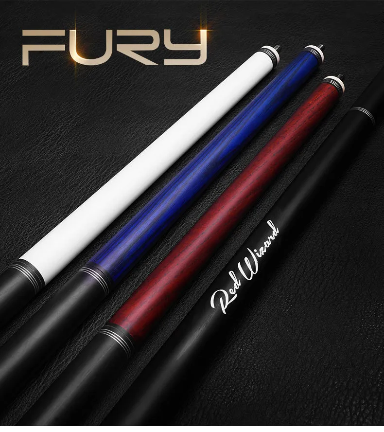 Professional Break Jump Cue - Red Wizard Series Maple Shaft, 13.5mm Tip ...