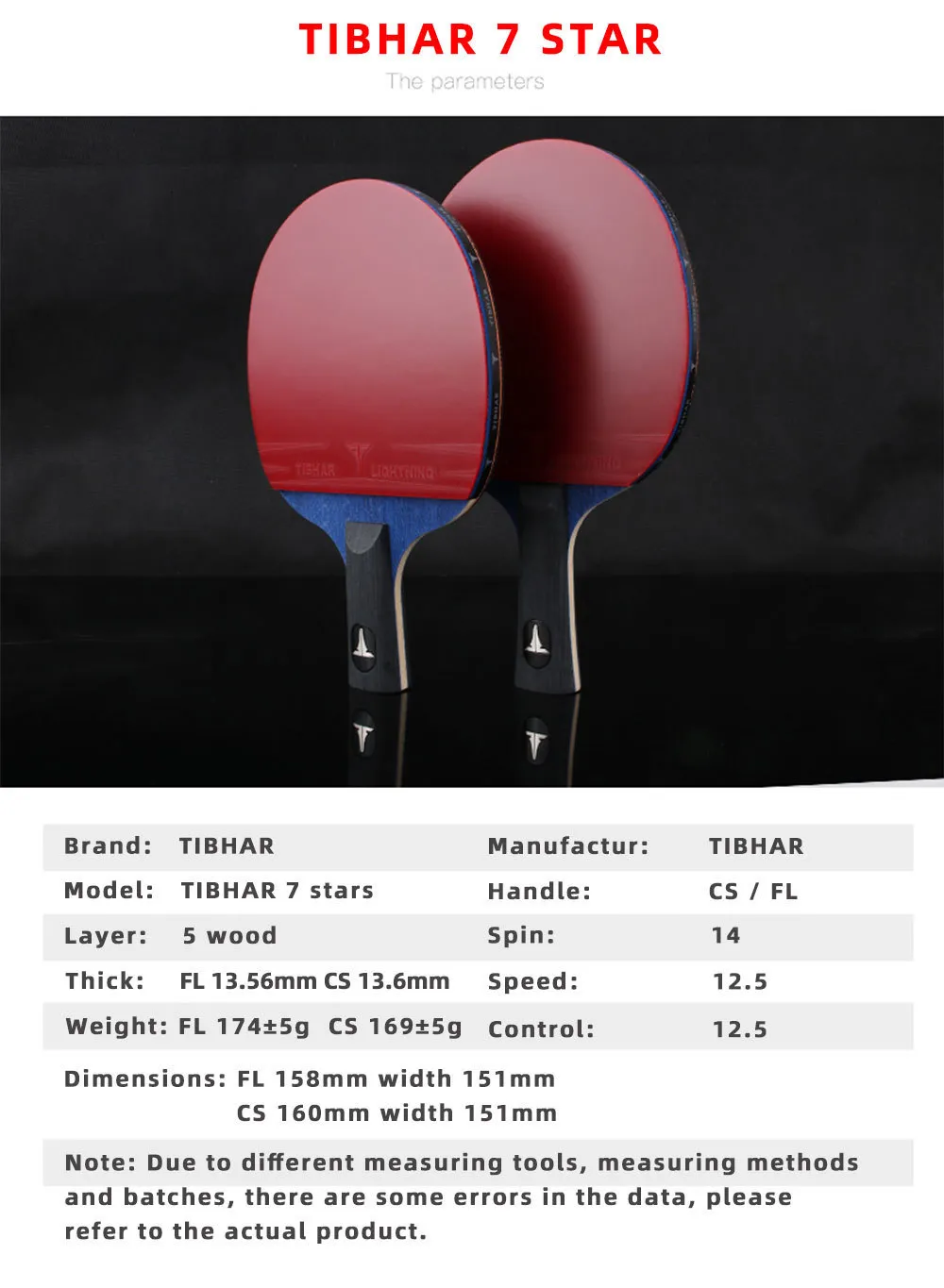 DHgate.com:TIBHAR Table Tennis Racket Pimples-in Ping Pong Rackets High ...