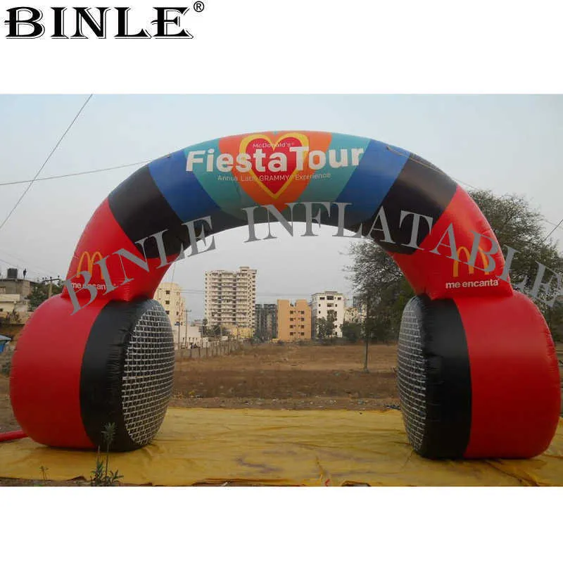 Giant Inflatable Earphones Arch For Disco Music Festival Decoration And ...