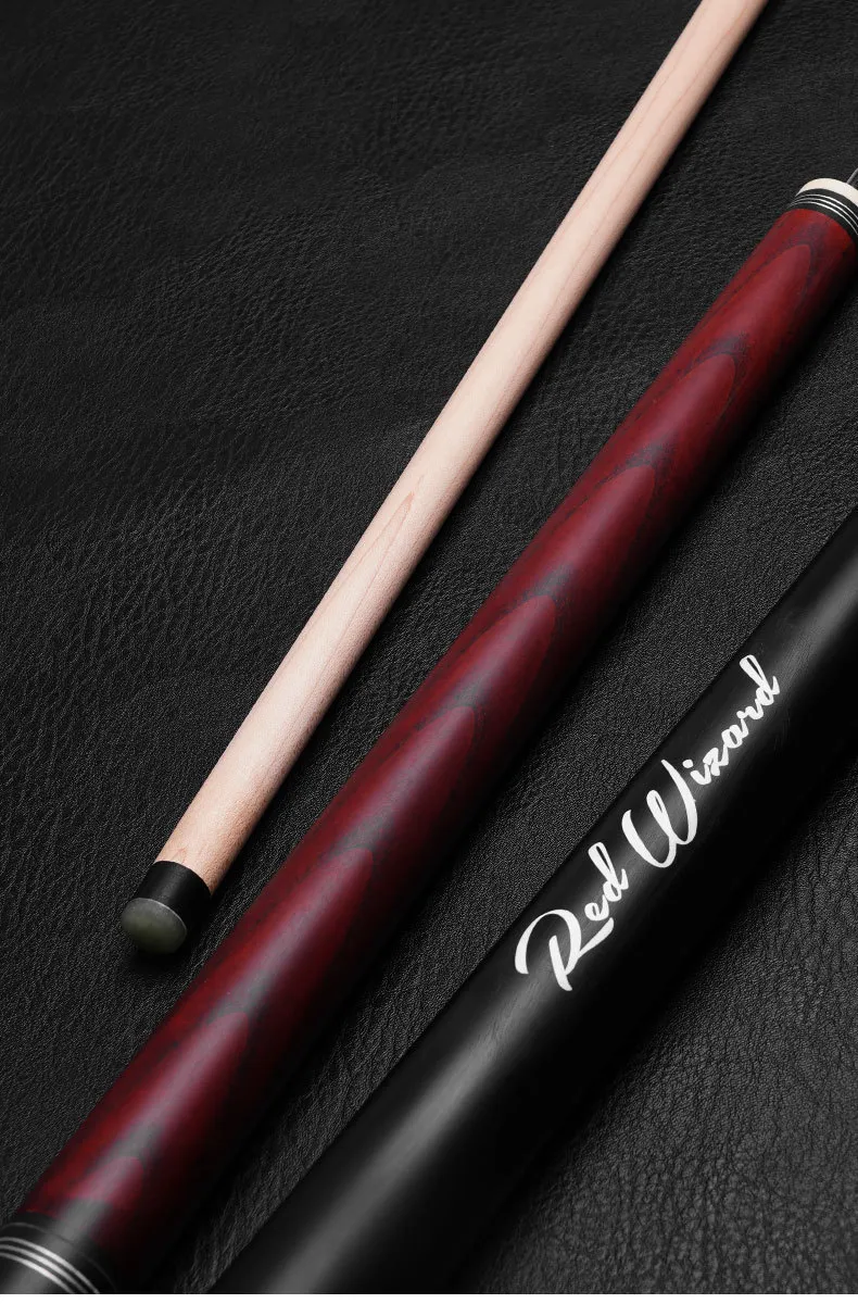 Professional Break Jump Cue - Red Wizard Series Maple Shaft, 13.5mm Tip ...