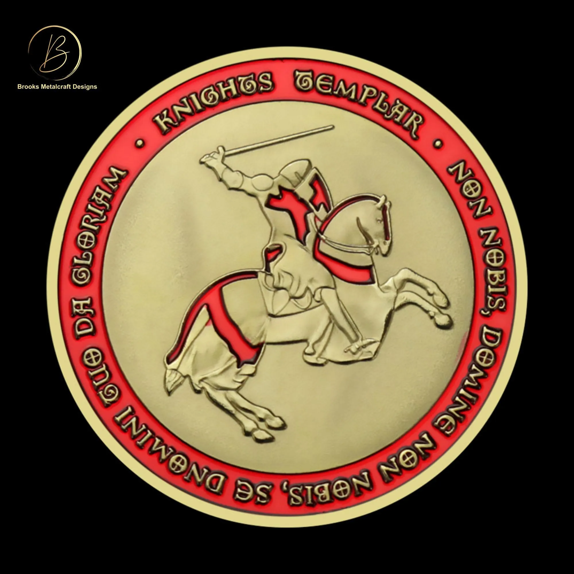 DHgate.com:Commemorative Knights Templar Cross Masonic Mason Coin Red ...