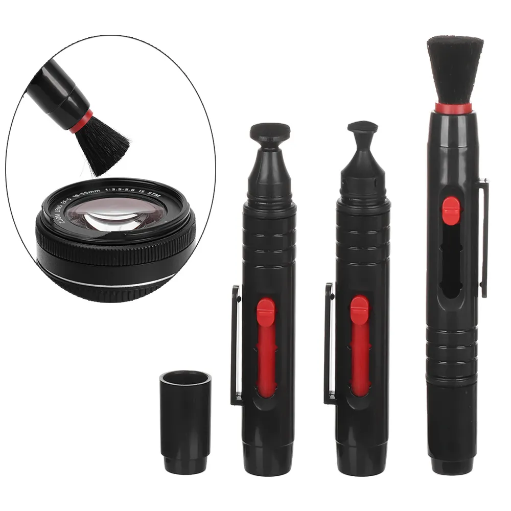 Camera Lens Cleaning Kit - DSLR, SLR, DV, Lens Pen, Brush, Dust Remover ...