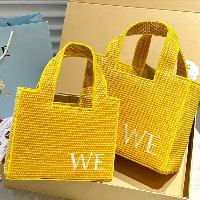 Large Capacity Lafite Grass Shopping Bag With Weaving And Vegetable ...