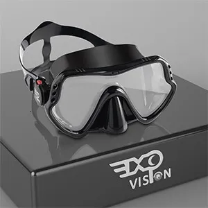 EXP VISION Professional Men's Snorkel Mask With Ultra Clear Lens And ...