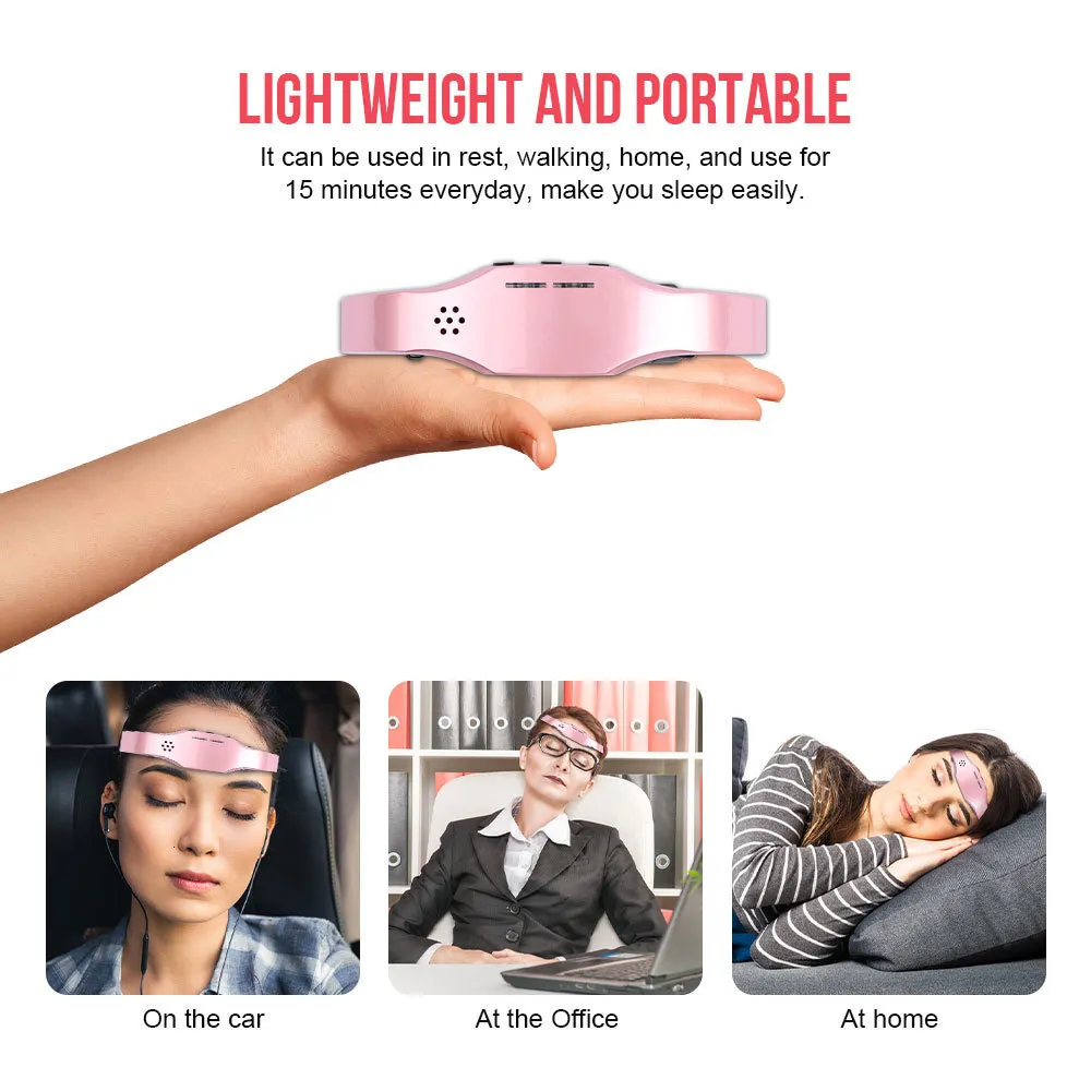 Electric Head Massager for Headache & Migraine Relief - Rechargeable ...