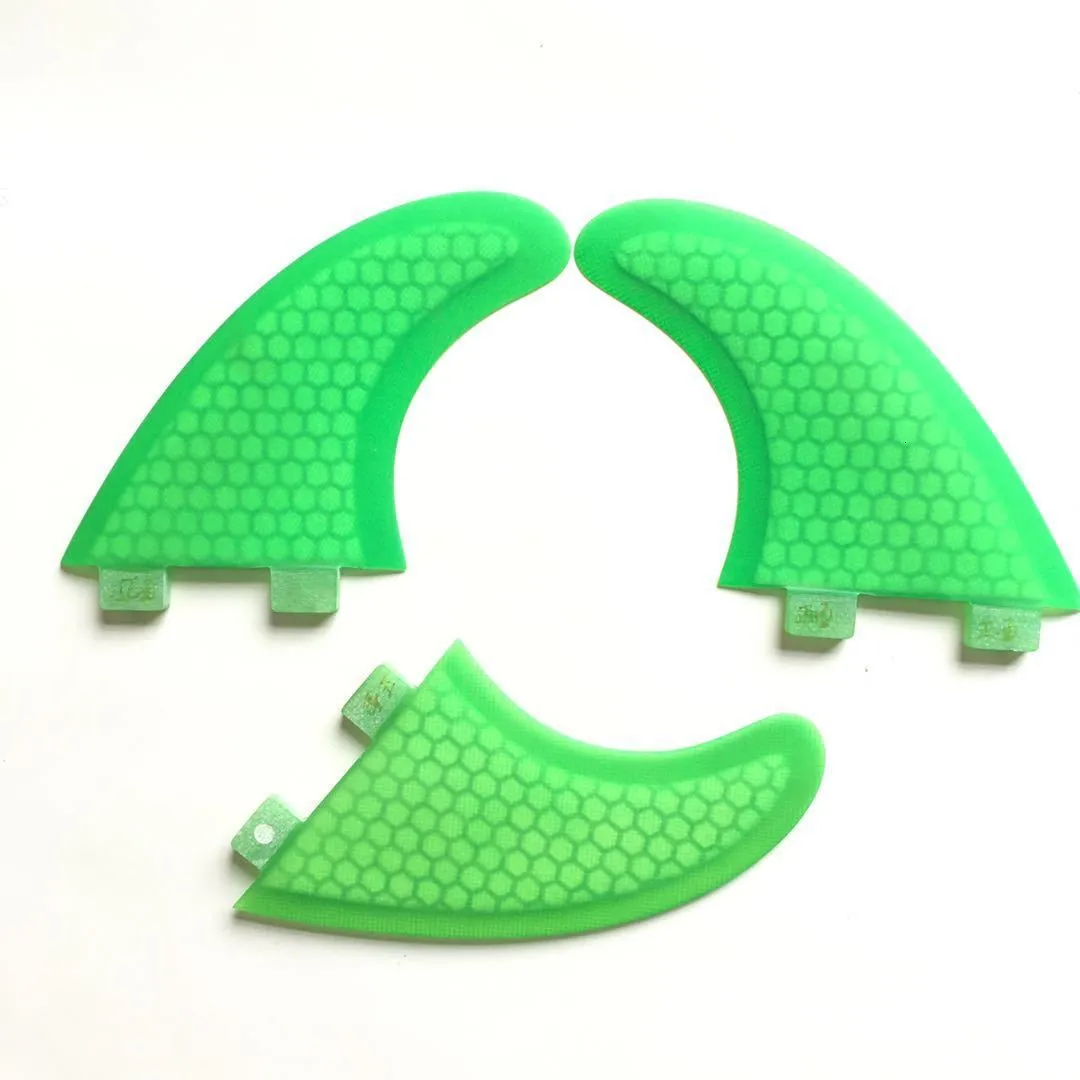 Honeycomb Fiberglass Surfboard Fins Tri-Fin Set with Nose Guard 3-Piece ...