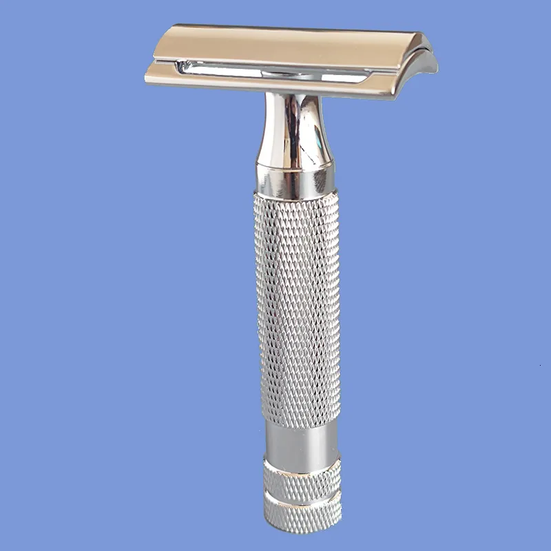 Premium Double Edge Safety Razor - DSCosmetic T7SE Zinc Alloy Razor for ...