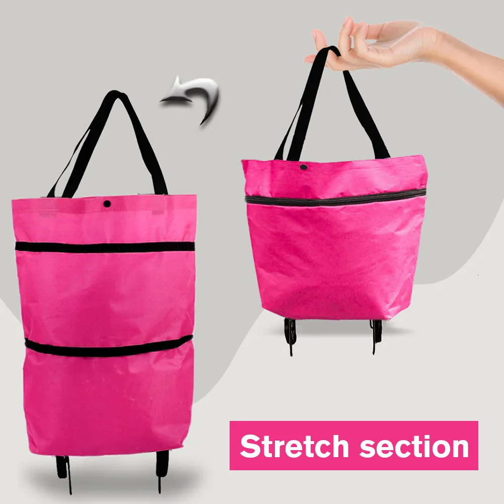 DHgate.com:Oxford Shopping Cart with Wheels, Reusable Supermarket Tug ...